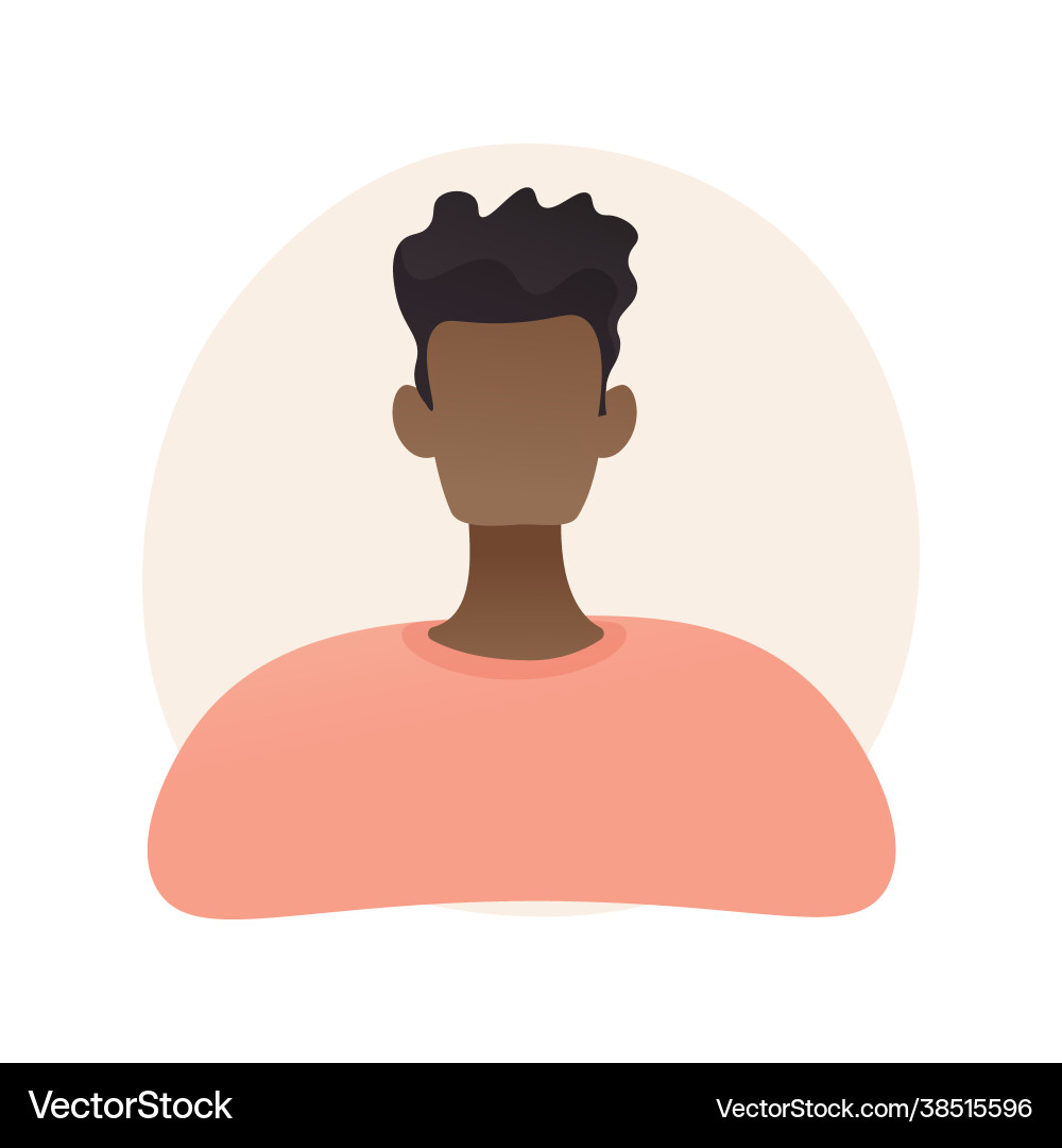 African american man portrait concept Royalty Free Vector