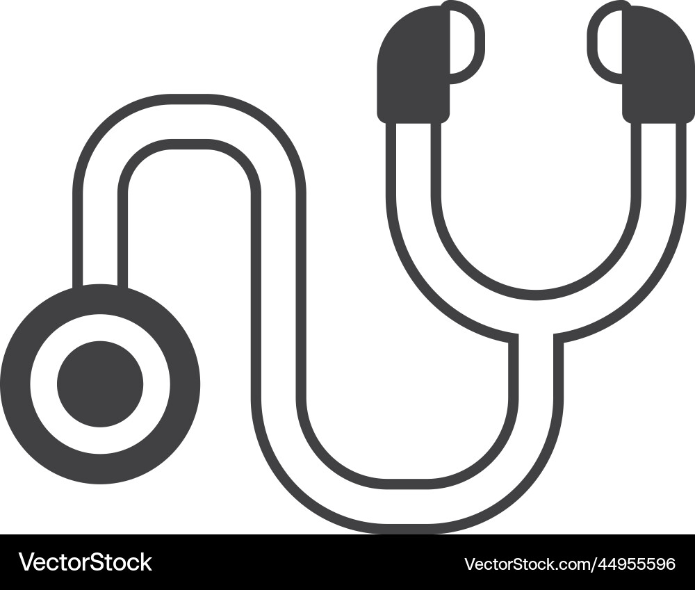 Stethoscope for hospital in minimal style Vector Image