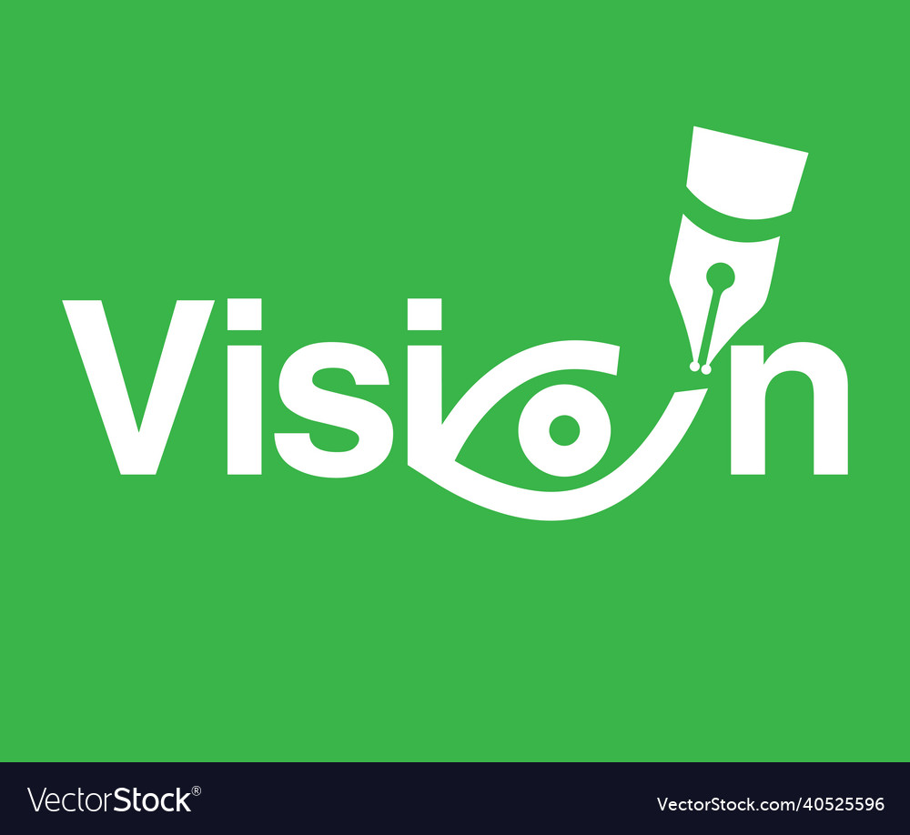 Vision theme logo concept Royalty Free Vector Image