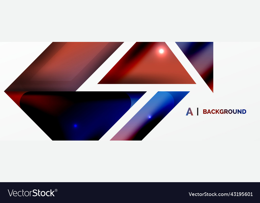 Abstract background simple color geometric shapes Vector Image