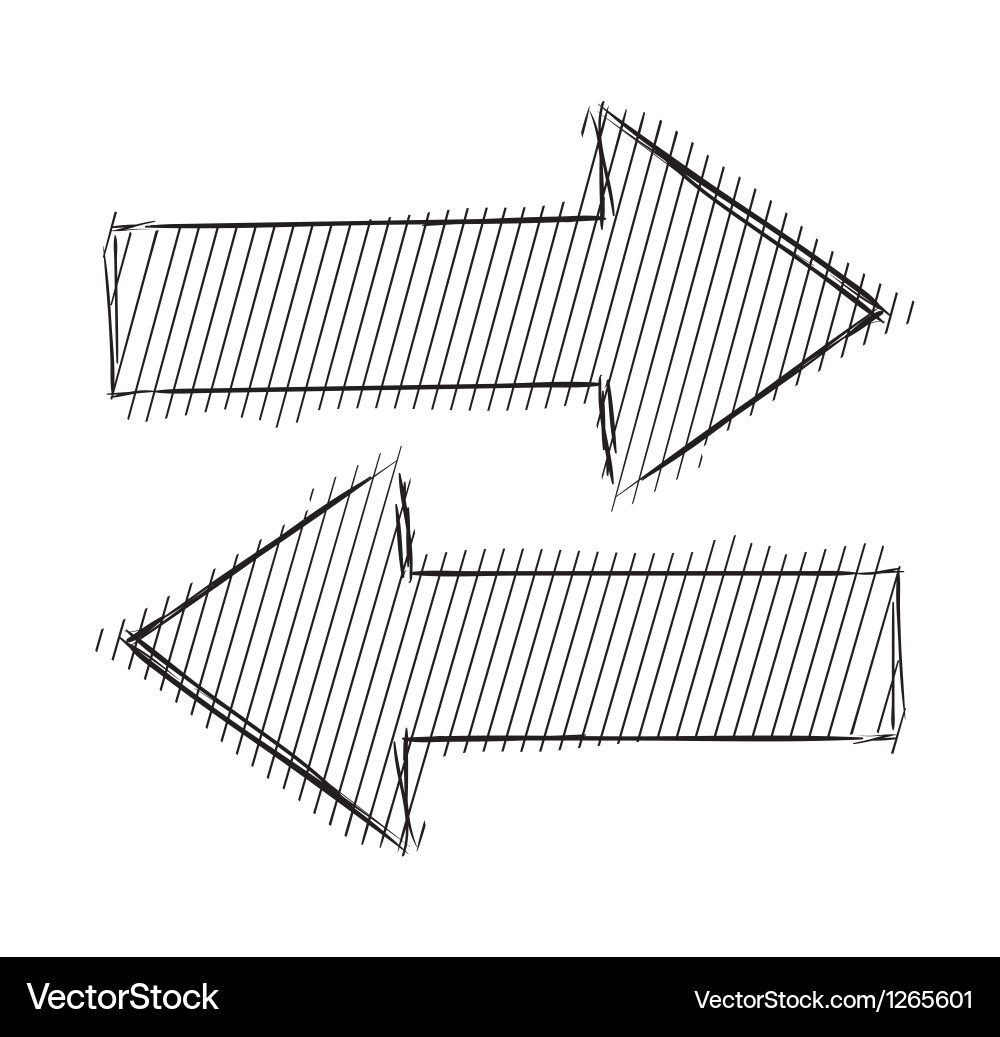 Arrows left right Royalty Free Vector Image - VectorStock