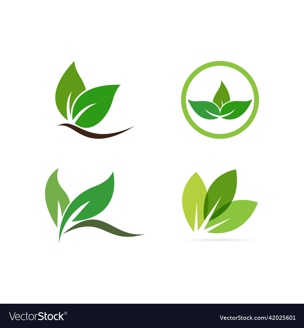 Leaf logo Royalty Free Vector Image - VectorStock