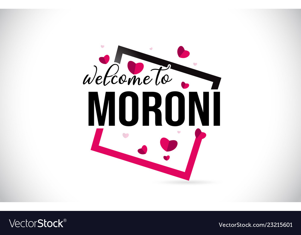 Moroni welcome to word text with handwritten font Vector Image Moroni welcome to word text with handwritten font Vector Image