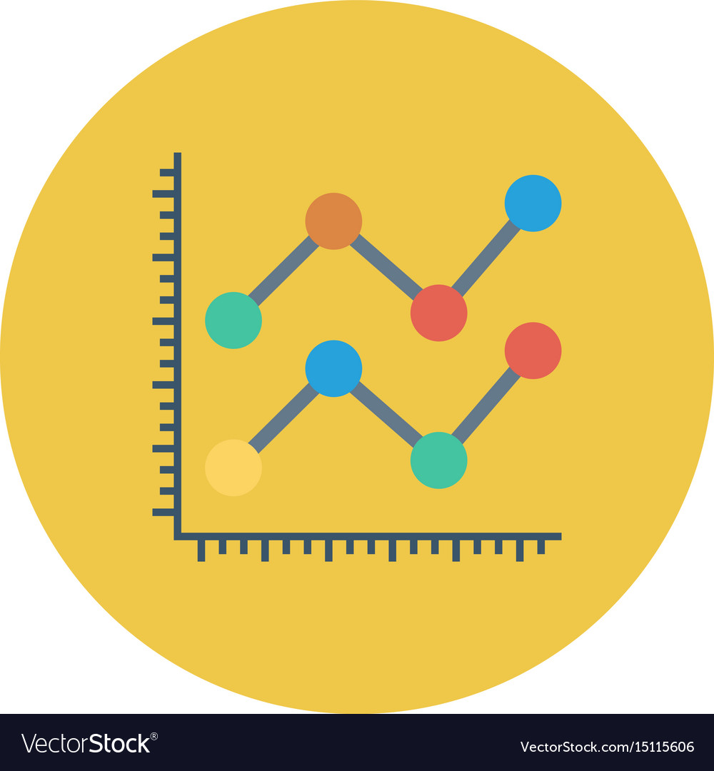 Chart statistics Royalty Free Vector Image - VectorStock