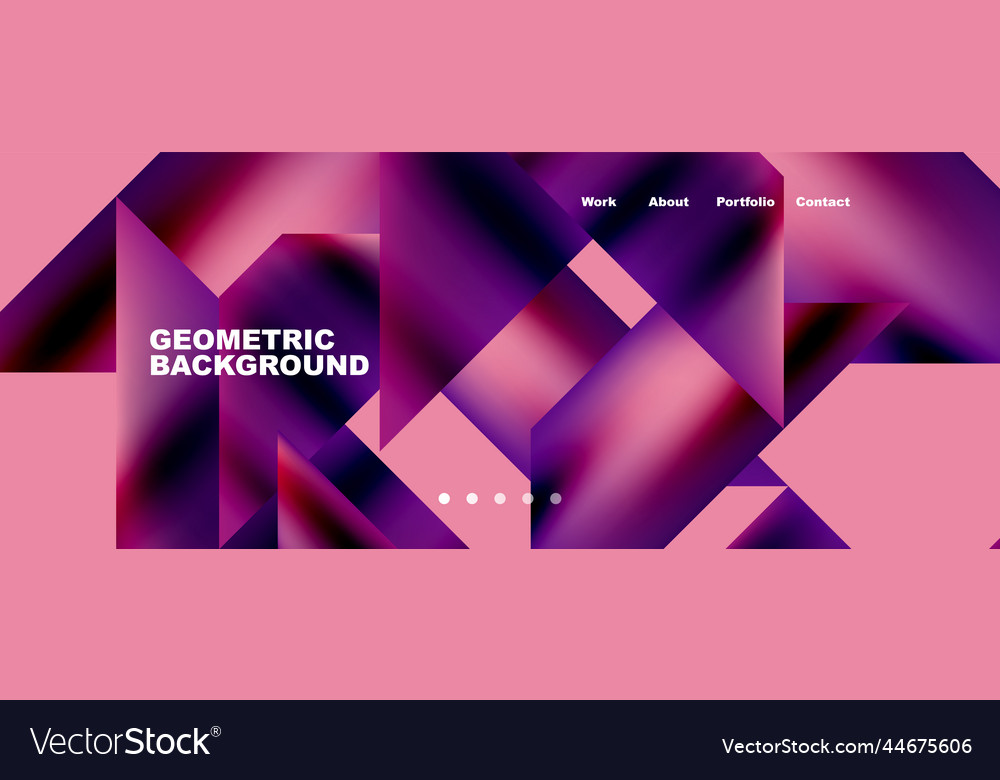 Dynamic lines triangles rectangles geometric Vector Image