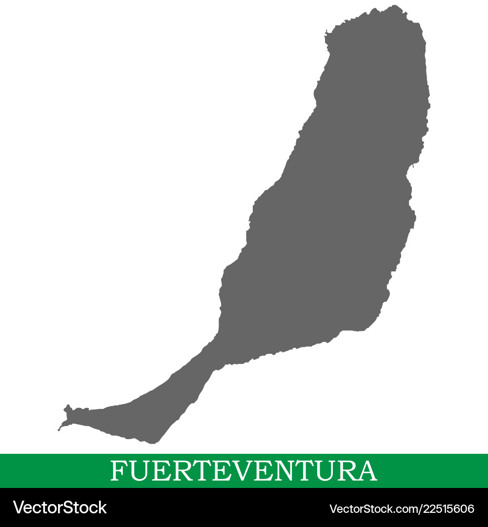 High quality map of island Royalty Free Vector Image