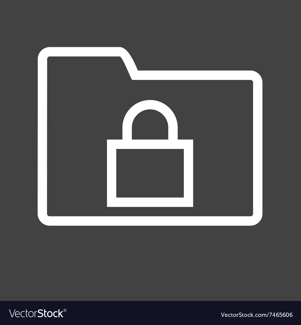 Secure Folder Royalty Free Vector Image - VectorStock