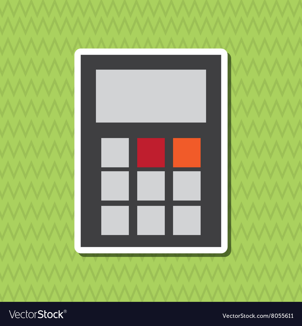 Calculator icon design Royalty Free Vector Image
