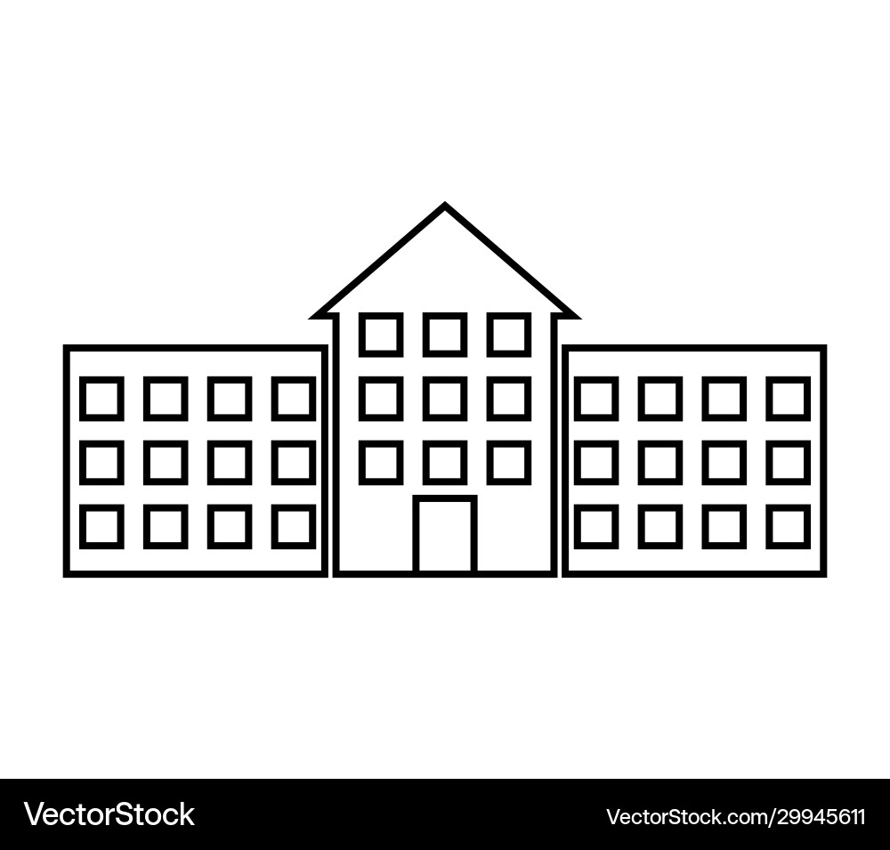 College icon in on white background Royalty Free Vector