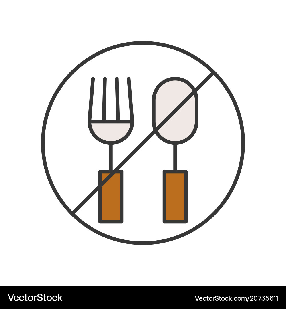 Fasting icon for ramadan filled outline icon Vector Image