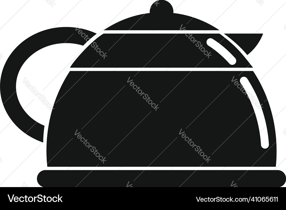 Glass coffee pot icon simple espresso cup Vector Image