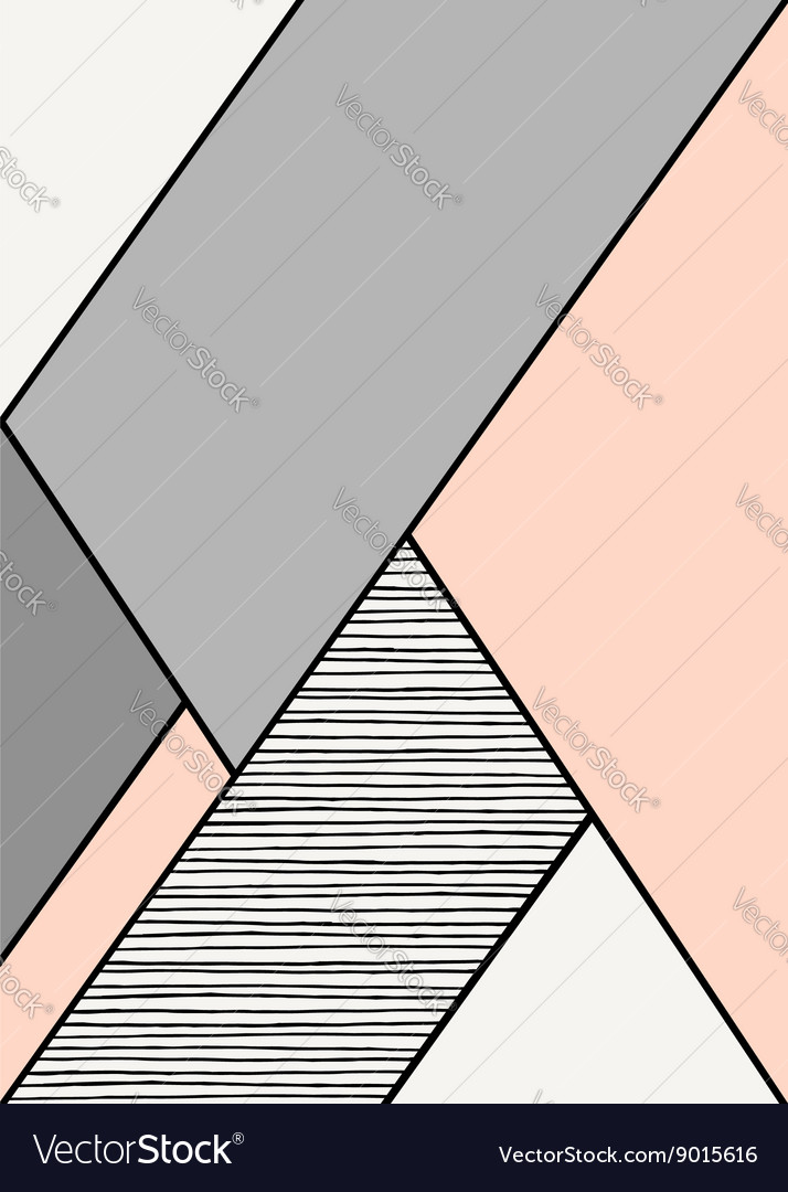 Abstract Geometric Composition Royalty Free Vector Image