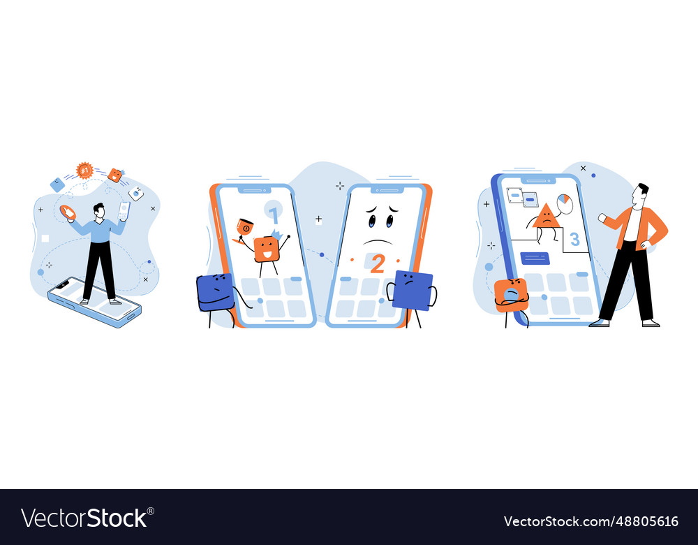 Bes App Metaphor Quality Control Gatekeeper Vector Image
