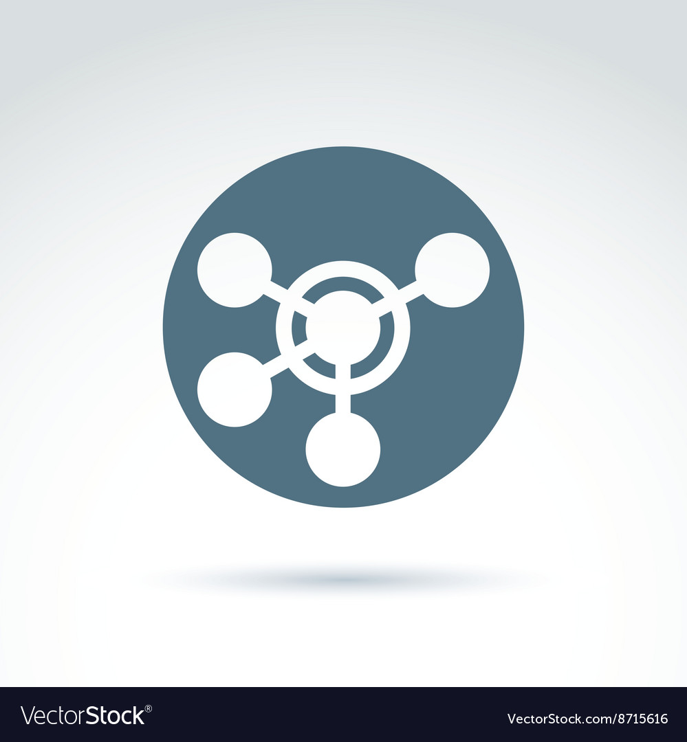 Connection web interconnected dots abstract link Vector Image