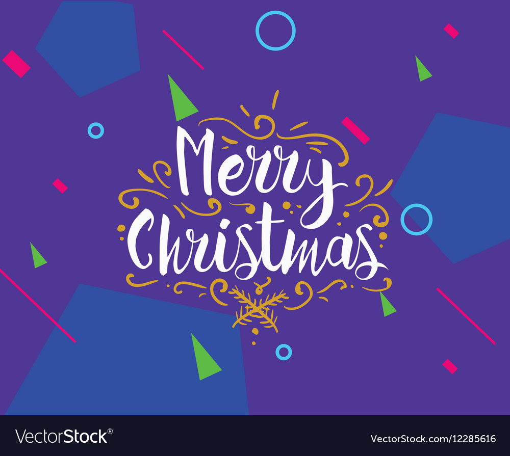 Merry Christmas Typography Background Royalty Free Vector