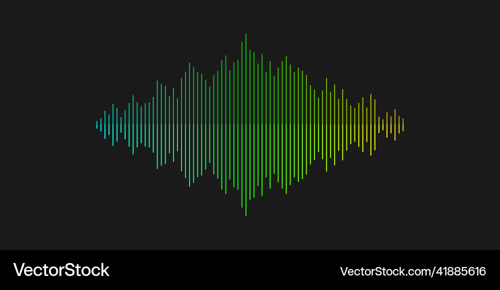 Music wave in the form Royalty Free Vector Image