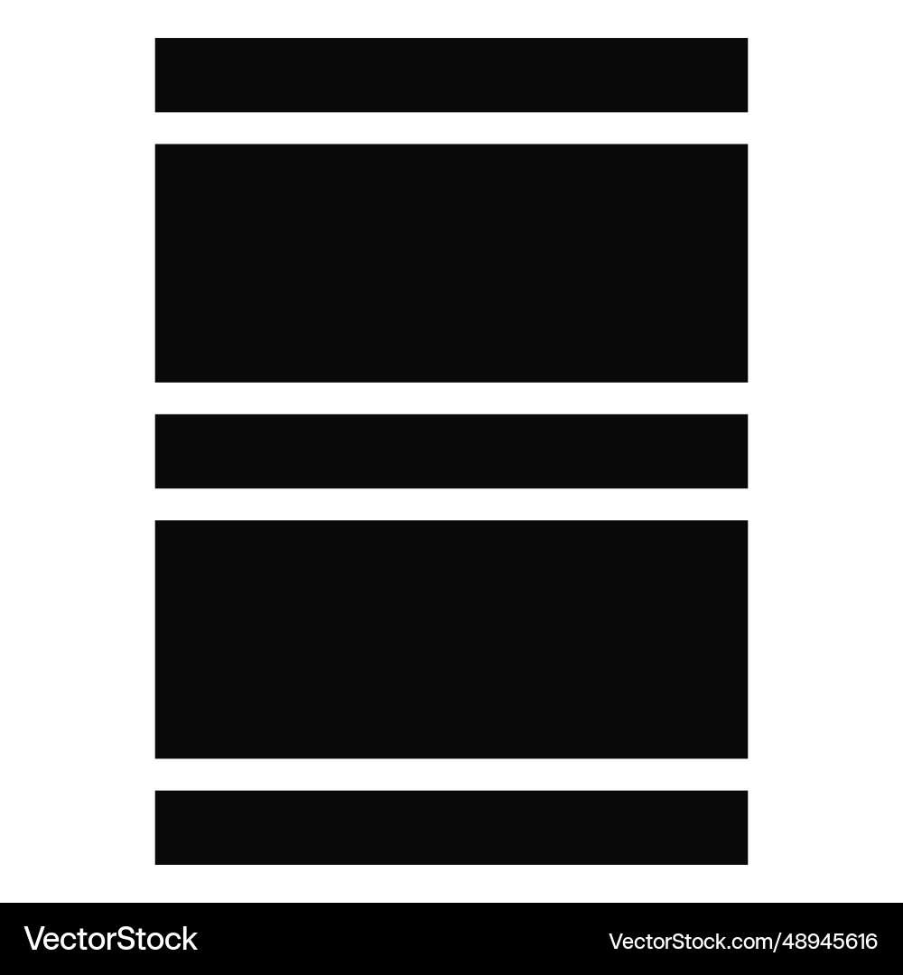P stripe rectangle door detailed silhouette Vector Image