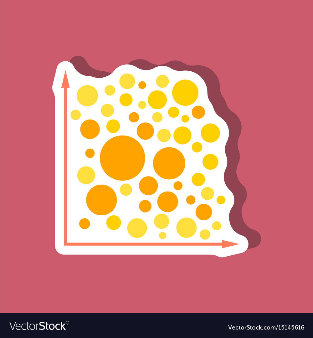 Paper Sticker On Stylish Background Geometric Vector Image