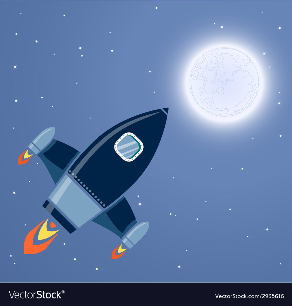 Rocket space Royalty Free Vector Image - VectorStock