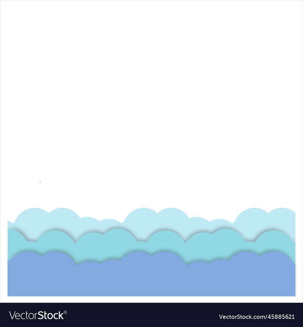 Blue cloud footer Royalty Free Vector Image - VectorStock