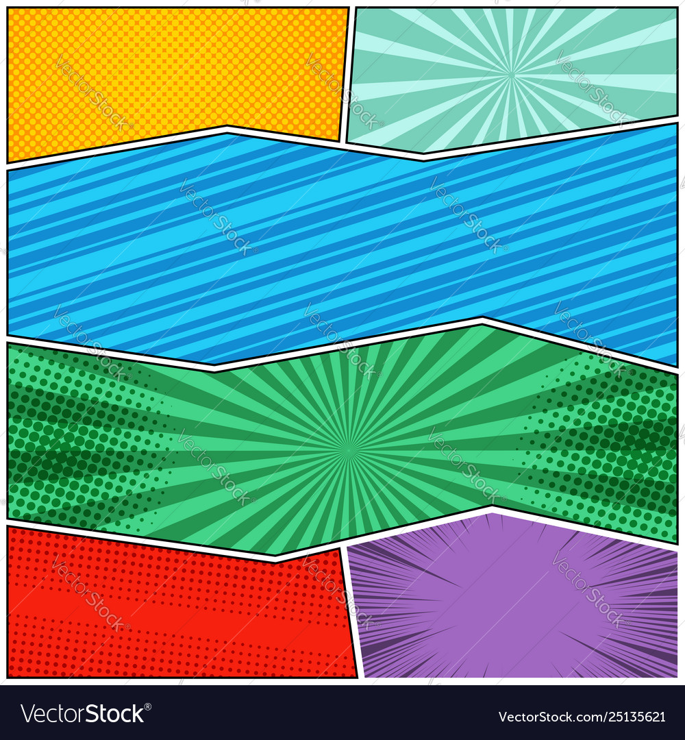 Comic abstract concept Royalty Free Vector Image
