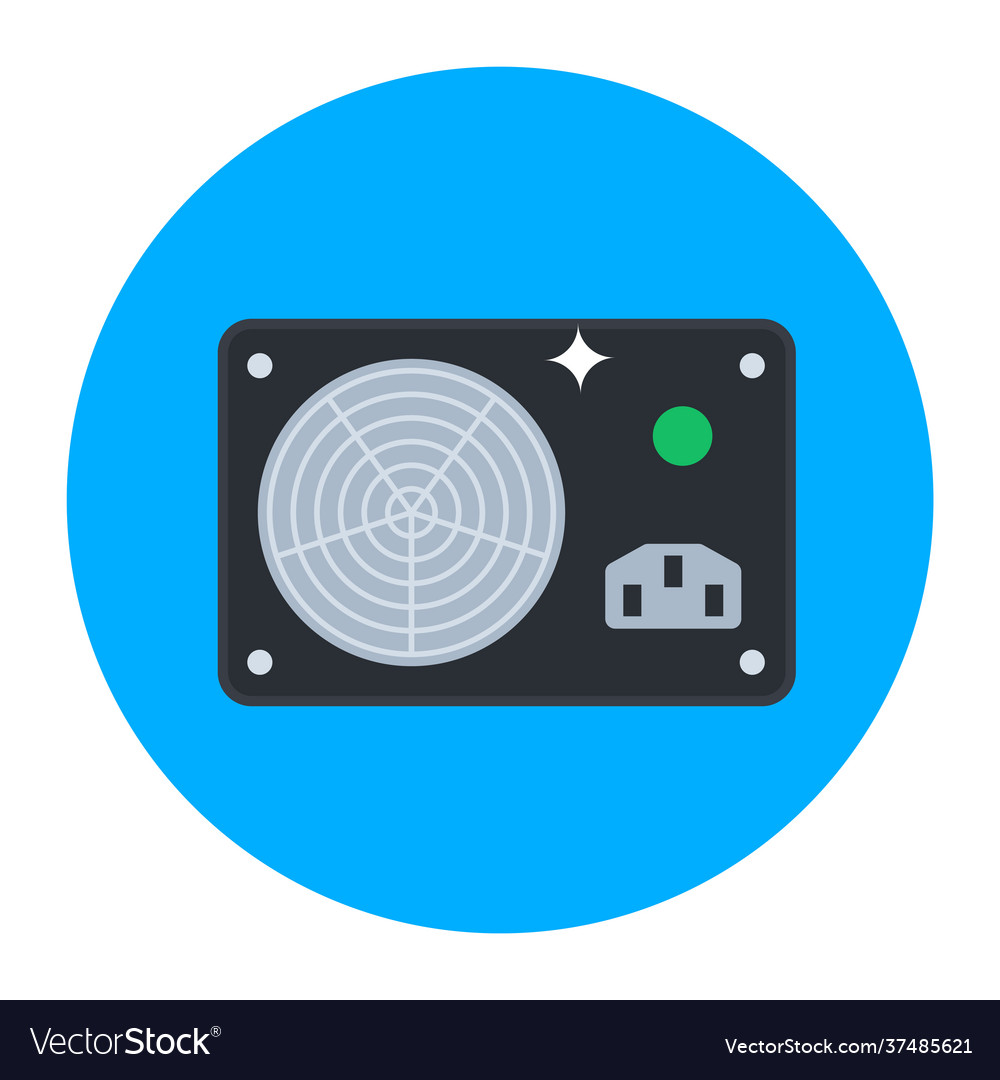 Cpu fan Royalty Free Vector Image - VectorStock