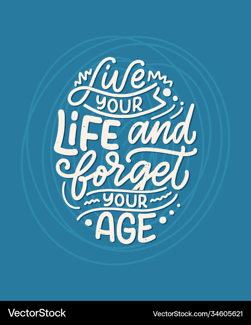 Modern and stylish hand drawn lettering slogan Vector Image