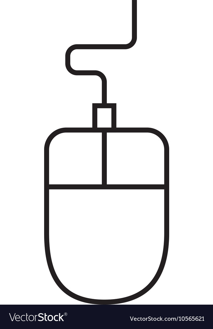 Mouse technology icon design Royalty Free Vector Image