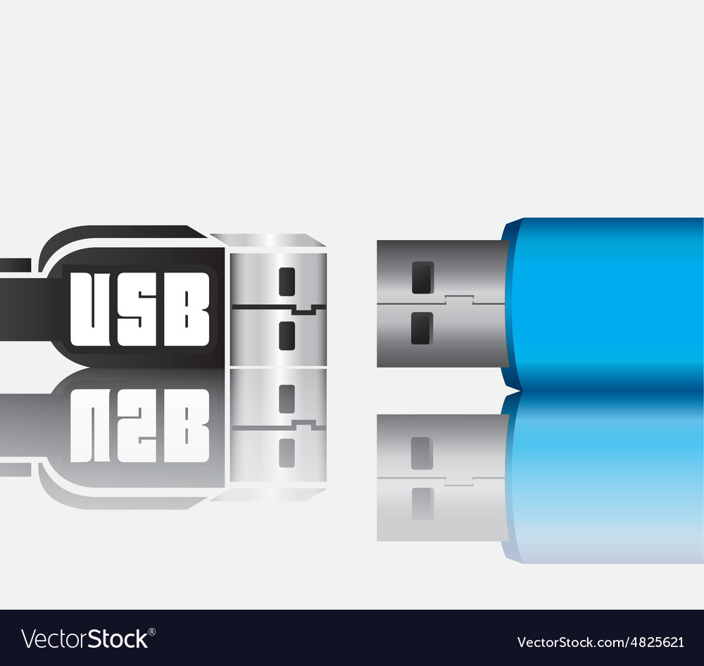 Usb design Royalty Free Vector Image - VectorStock