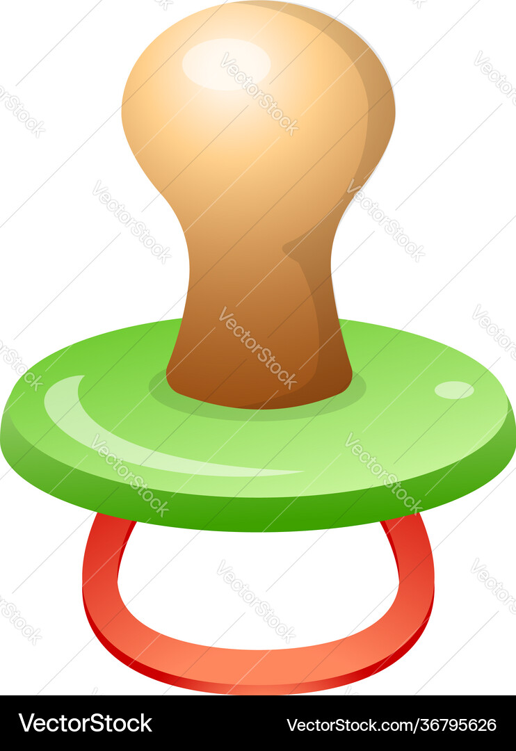 Baby pacifier icon cartoon style Royalty Free Vector Image