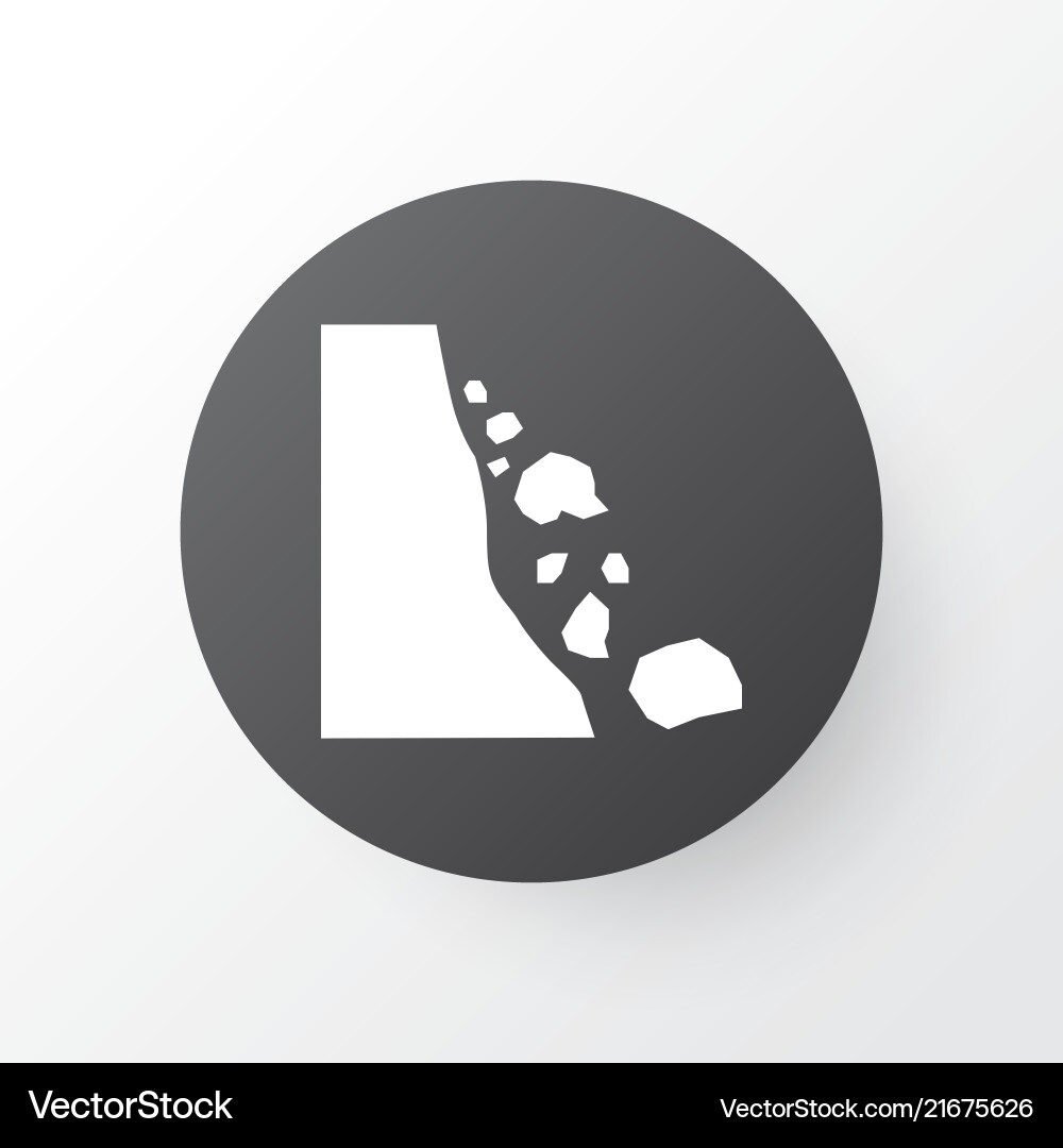 Falling rock icon symbol premium quality isolated Vector Image