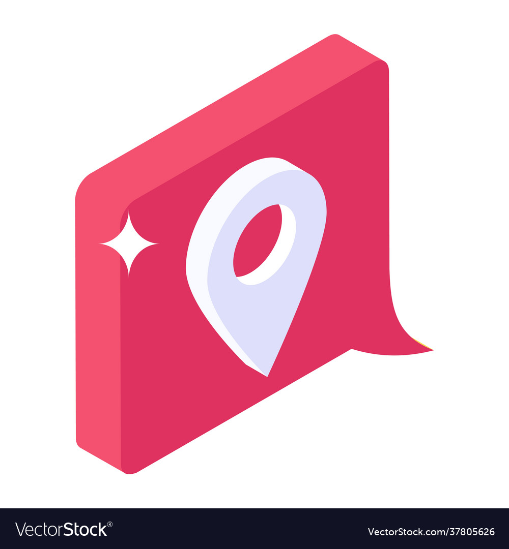 Message location Royalty Free Vector Image - VectorStock
