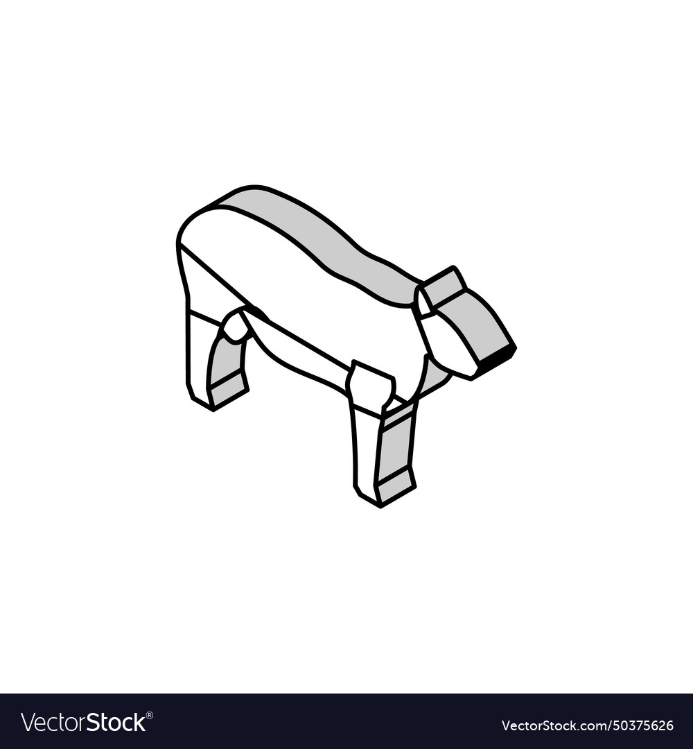 Texel Sheep Isometric Icon Royalty Free Vector Image