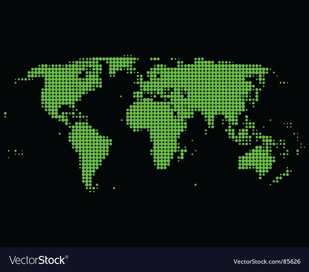 World map Royalty Free Vector Image - VectorStock