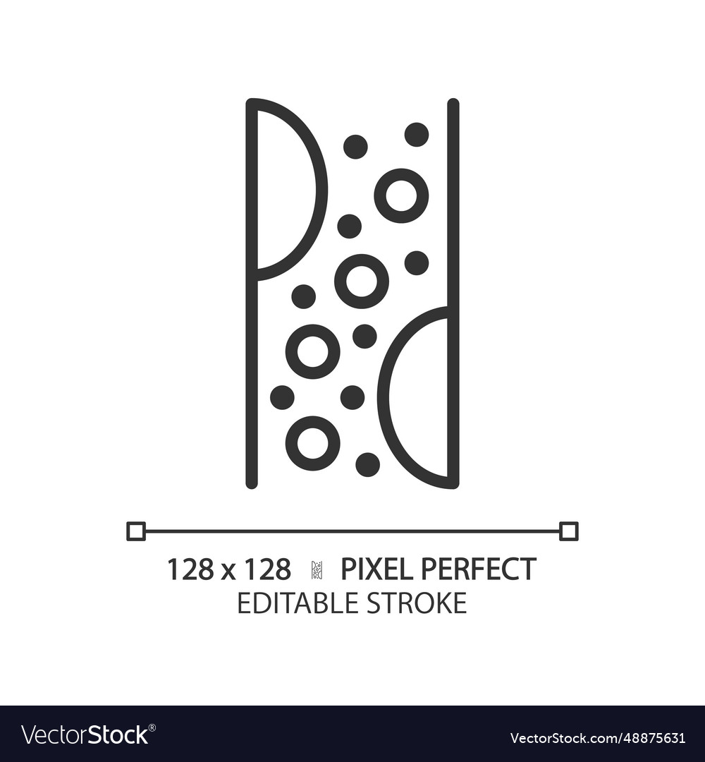 2d customizable thin line black metabolism icon Vector Image