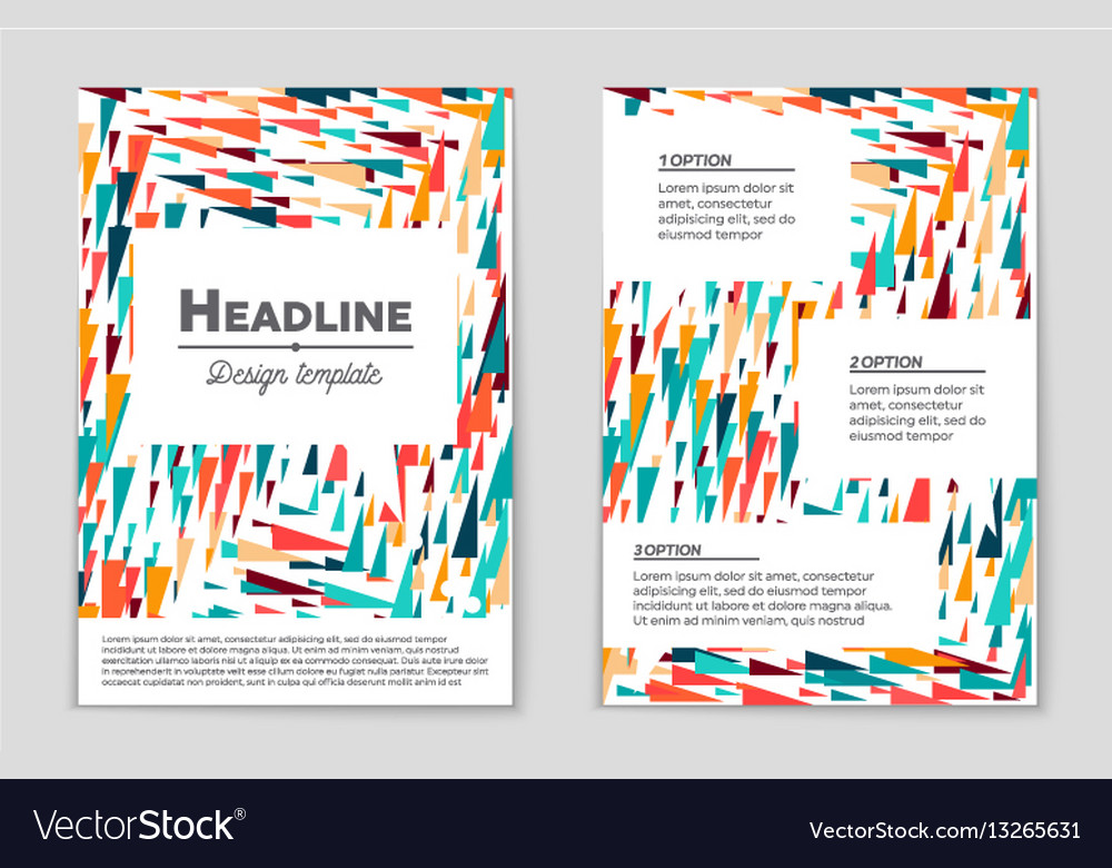 Abstract layout background set for art Royalty Free Vector