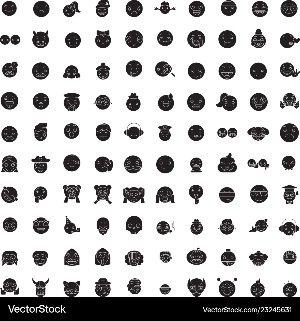 Grim reaper emoji black concept icon Royalty Free Vector
