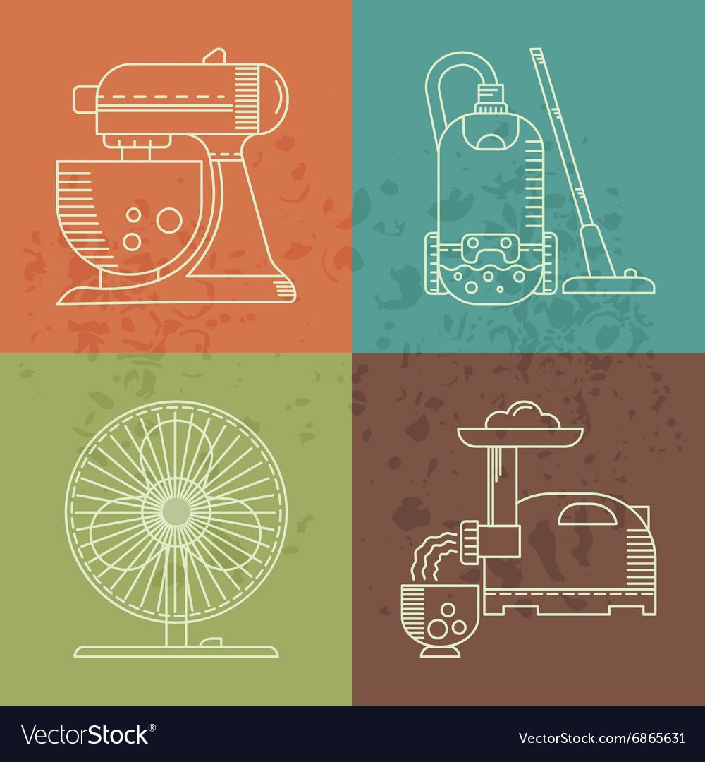 Kitchenware icons set Royalty Free Vector Image