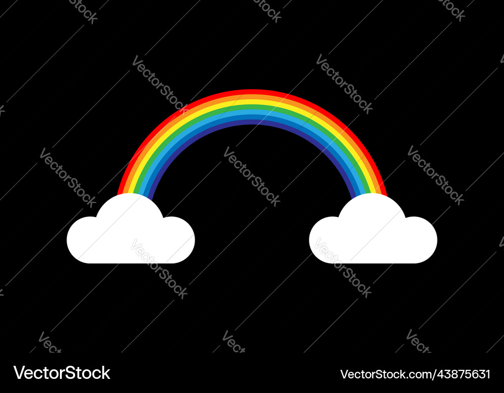 Rainbow colorful abstract design color graphic Vector Image