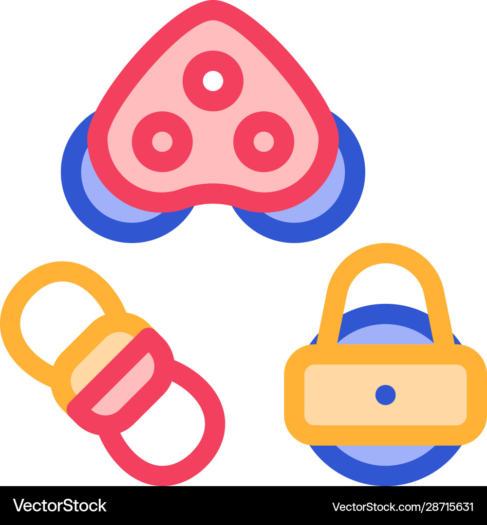 Rollers detail rope movement equipment icon Vector Image