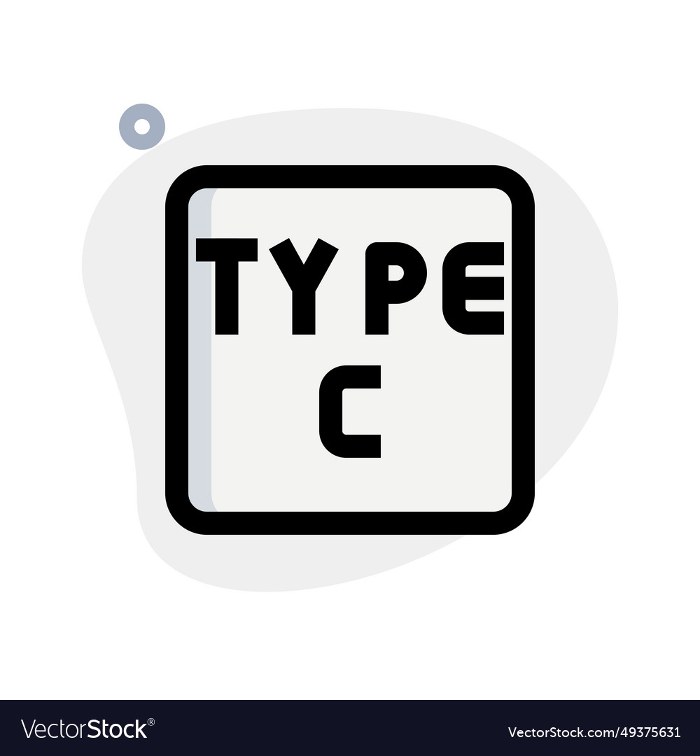 Type-c works with diverse devices Royalty Free Vector Image