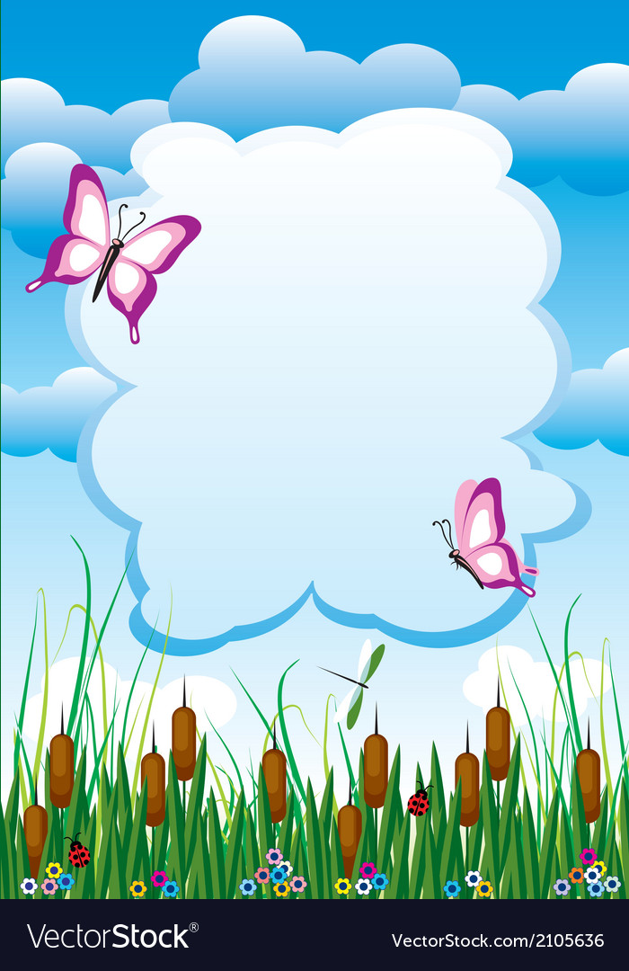 Summer frame Royalty Free Vector Image - VectorStock