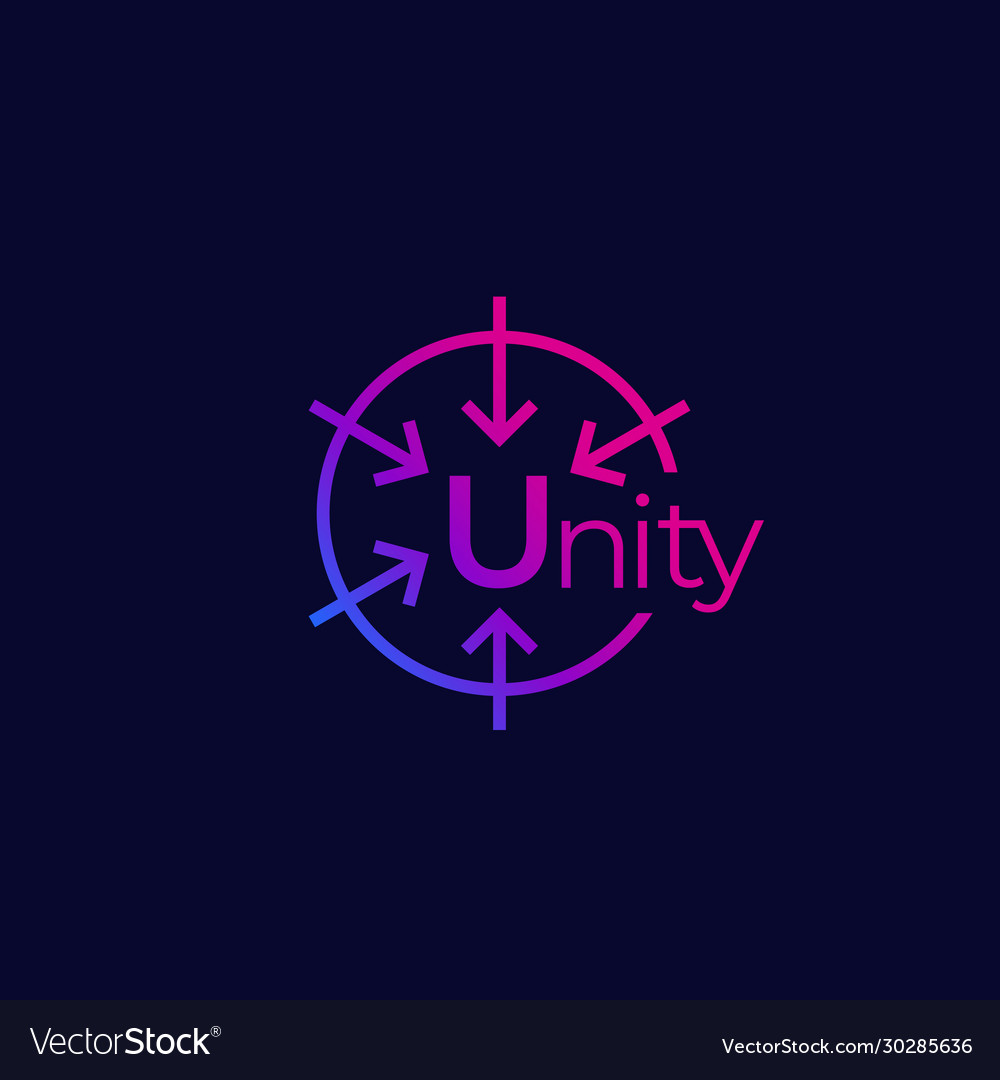 Unity logo design Royalty Free Vector Image - VectorStock