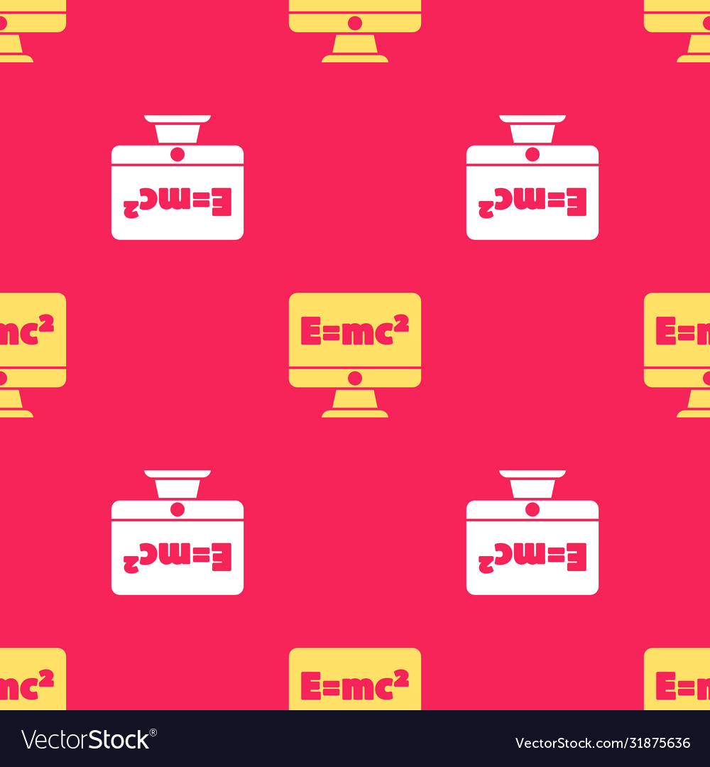 Yellow math system equation solution Royalty Free Vector