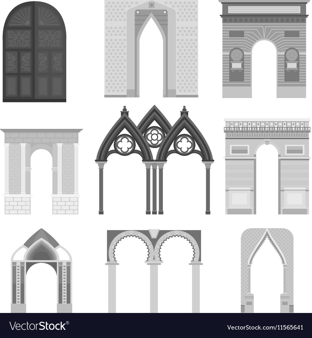 Arch construction Royalty Free Vector Image - VectorStock