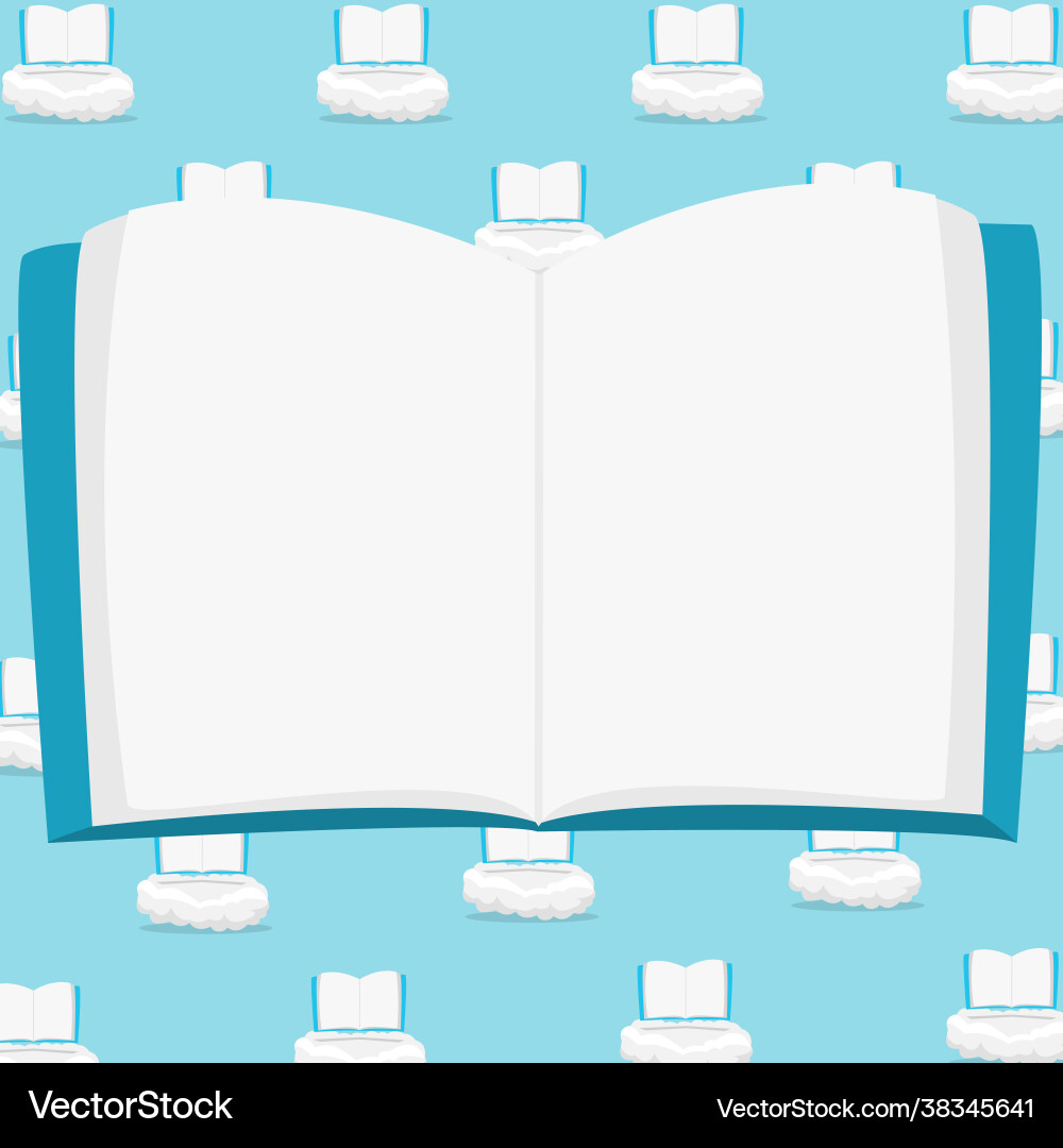 Big blank fill book and pat Royalty Free Vector Image
