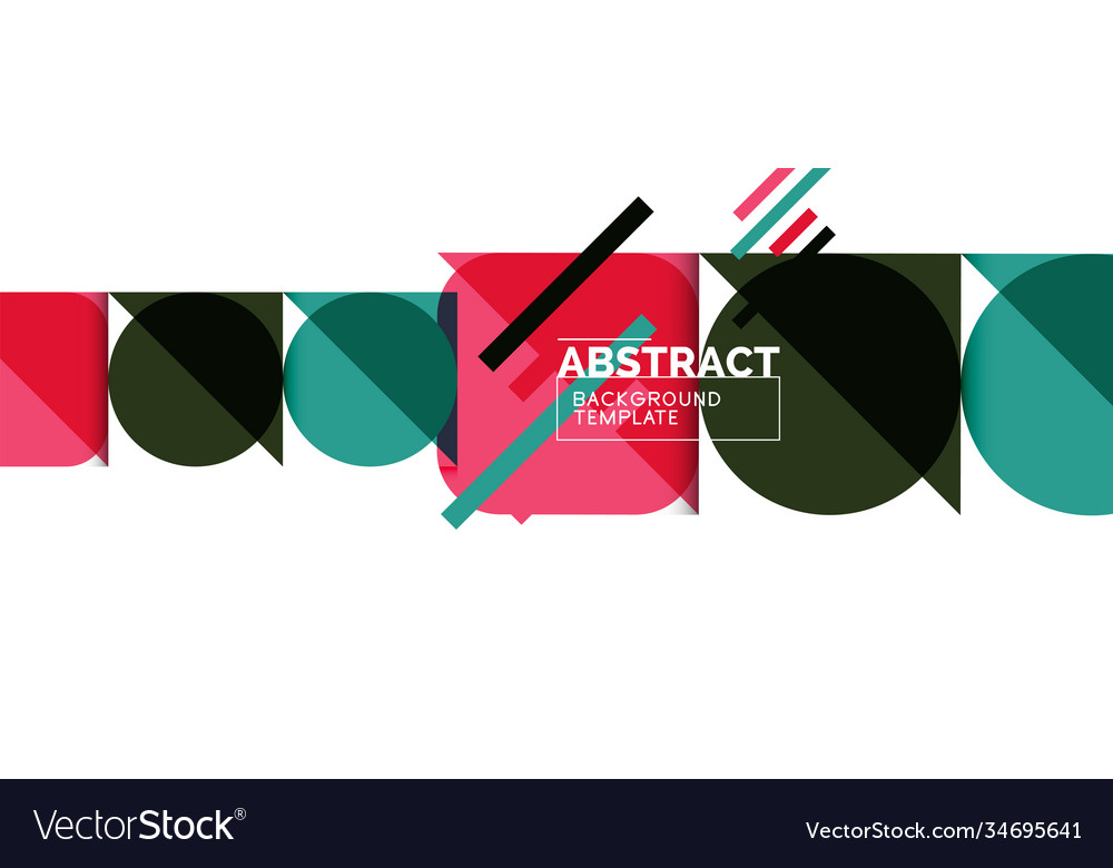 Clean minimal geometric abstract background Vector Image