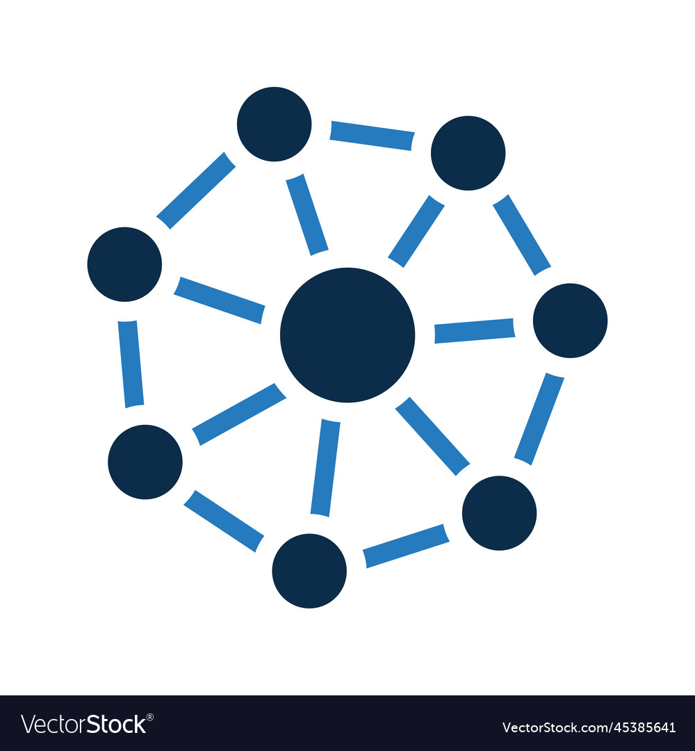 Connection networking icon Royalty Free Vector Image