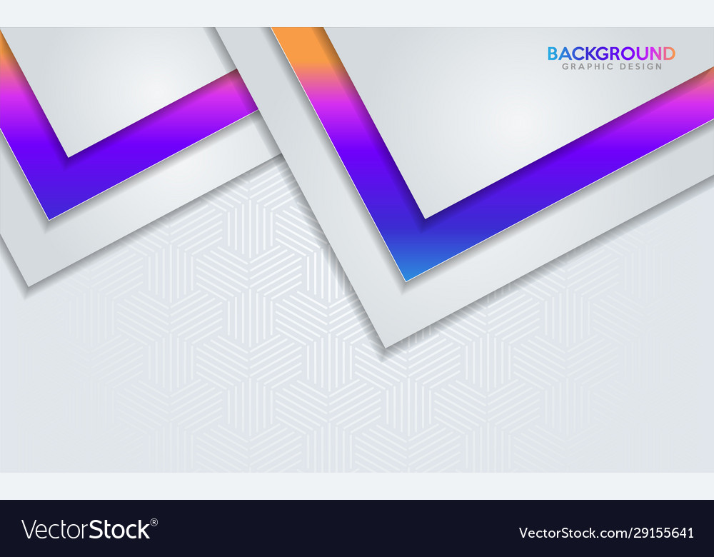 Dynamic white overlap layer background Royalty Free Vector