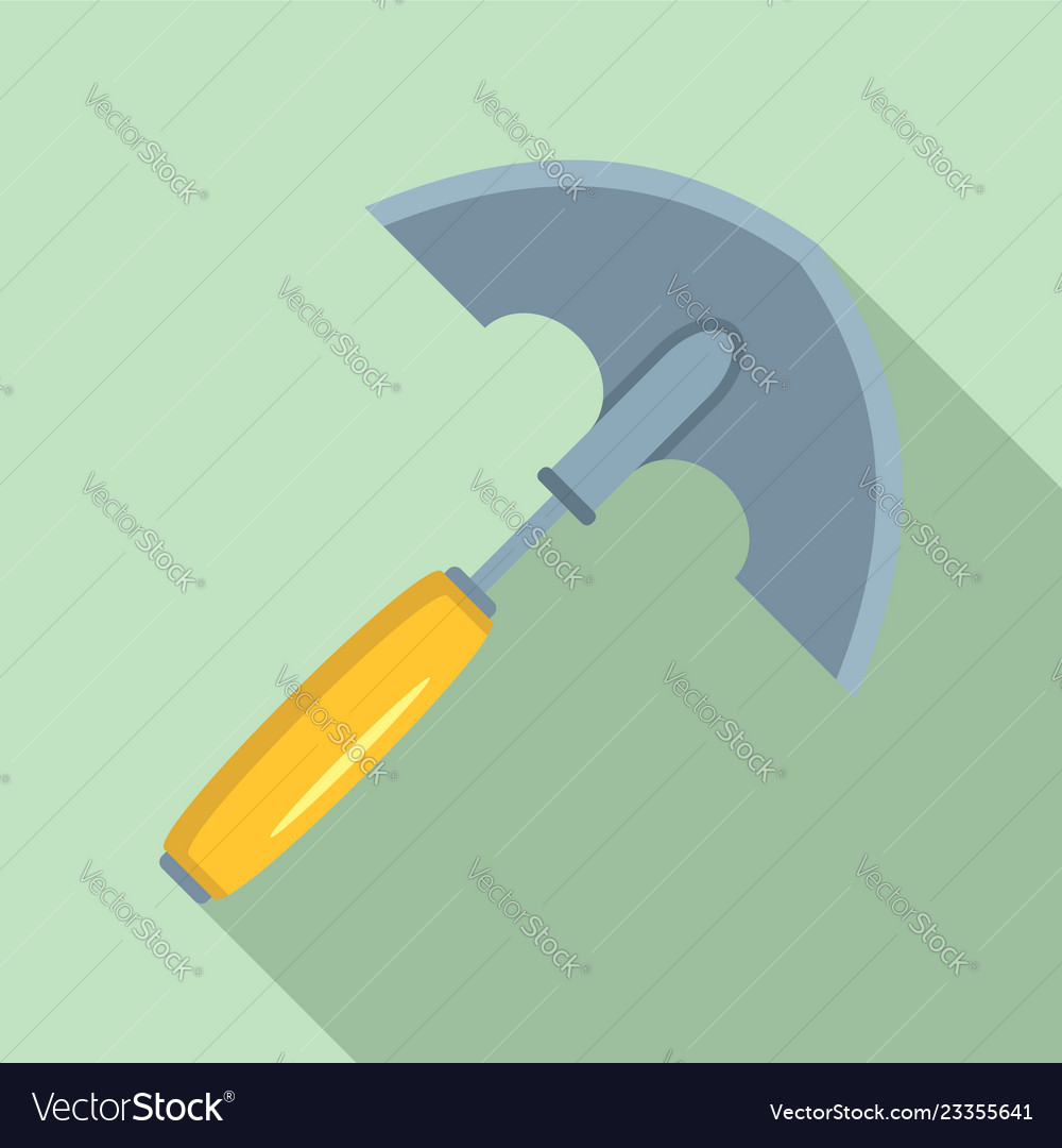 Hand dig icon flat style Royalty Free Vector Image